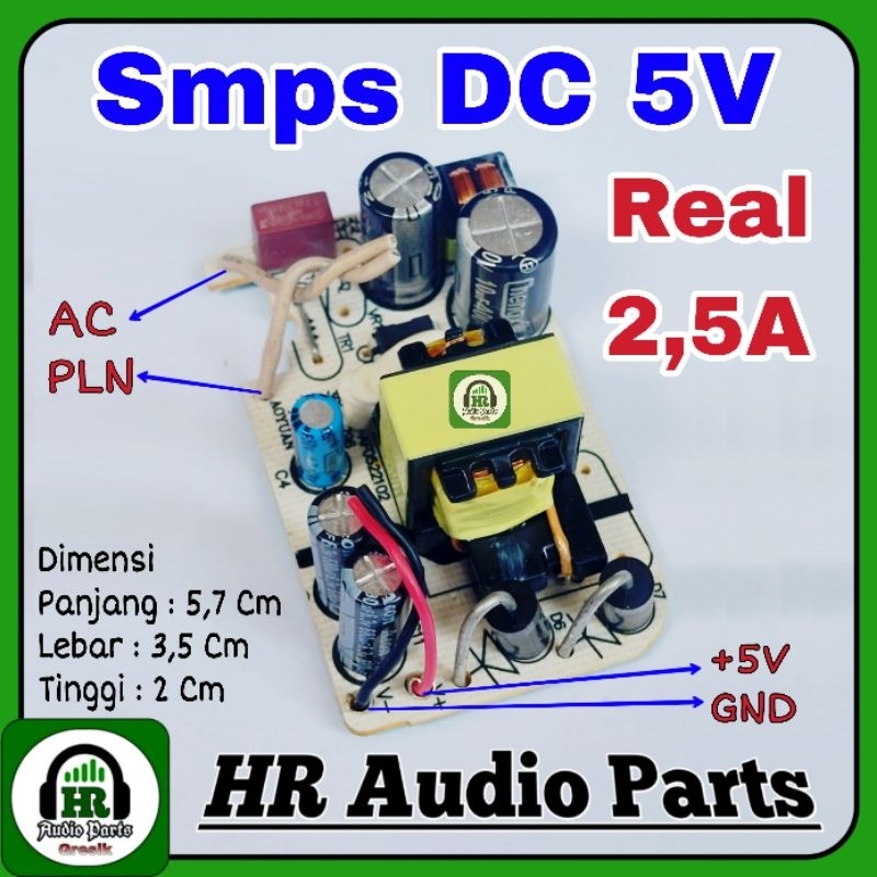 Jual SMPS DC 5V 2,5A Real Produk Brandet Ternama For Mp3 Bluetooth ...