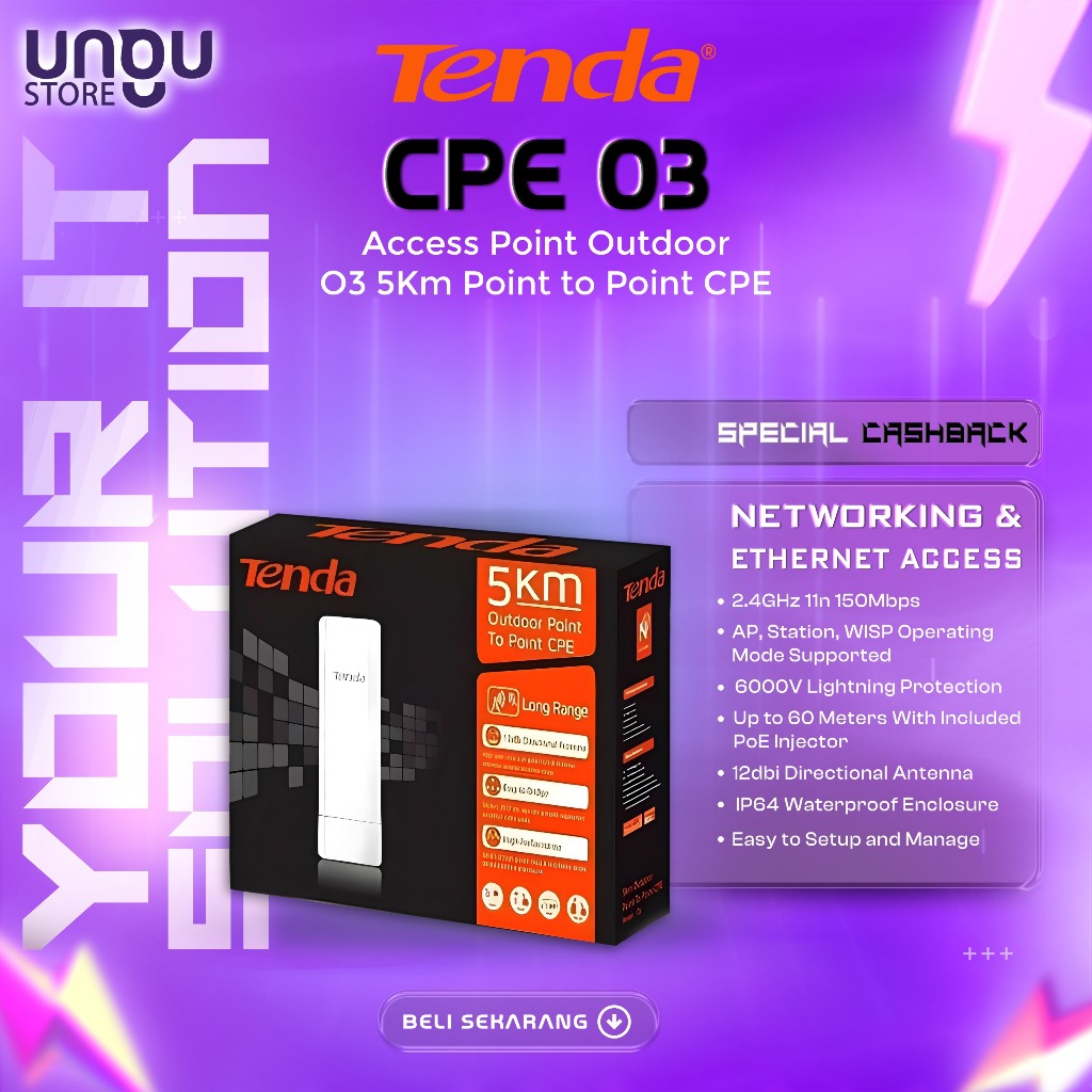 Jual Tenda O3 5Km Access Point Outdoor Point to Point CPE O3 12dBI ...