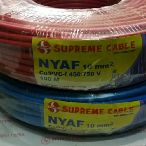 Jual Kabel NYAF/ AF / Serabut 10mm 1x10 10 mm Supreme @100 meter - Hitam | Shopee Indonesia