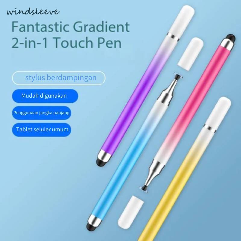Jual 2in1 Stylus Pen Universal Stylus Warna Gradasi Untuk Android IP ...