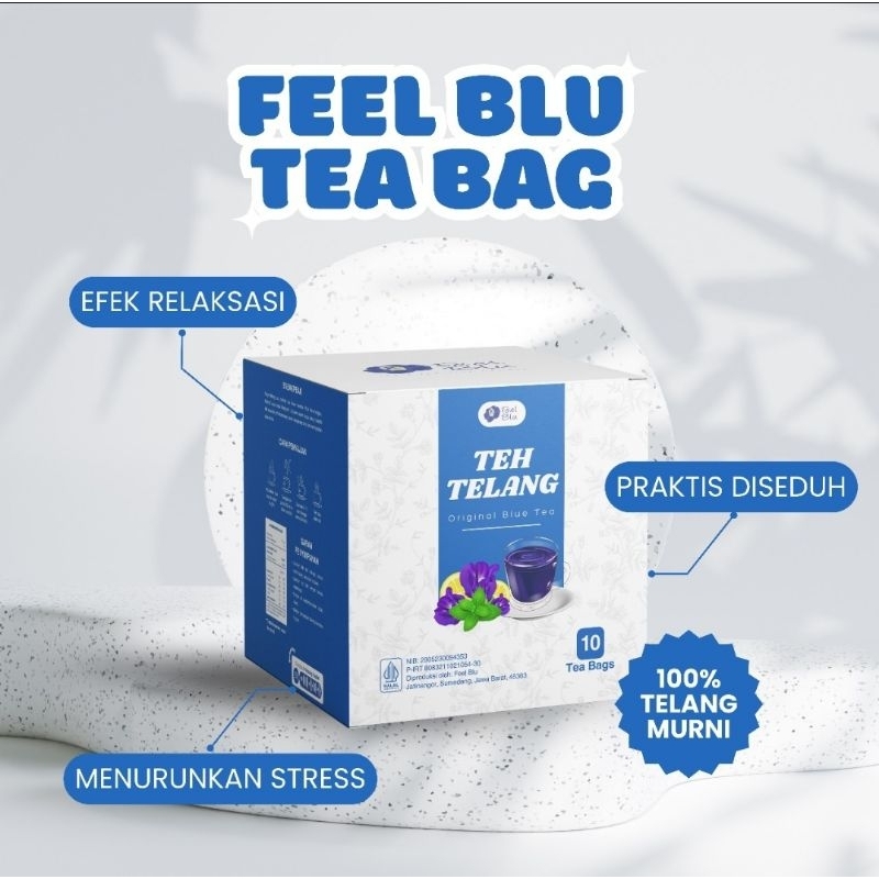 Jual Teabag Butterfly Pea | Teh Celup Bunga Telang | Feel Blu | Shopee Indonesia