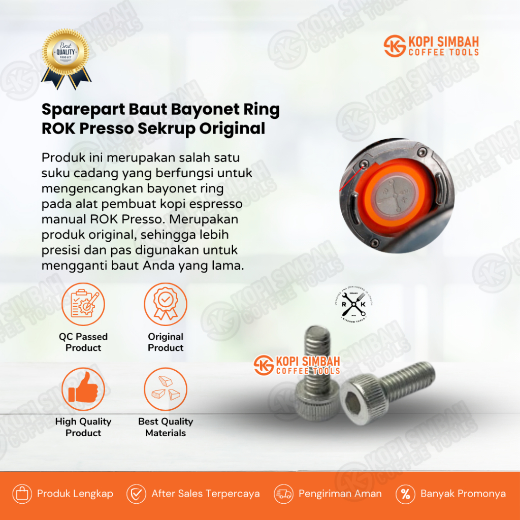 Jual Spare Part Baut Bayonet Ring ROK Presso Original Sparepart Bolt ...