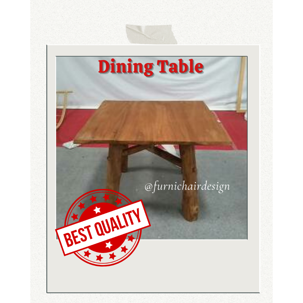 Jual Jual Meja Makan Dining Table Meja Kopi Meja Cafe Resto Kayu Jati | Shopee Indonesia