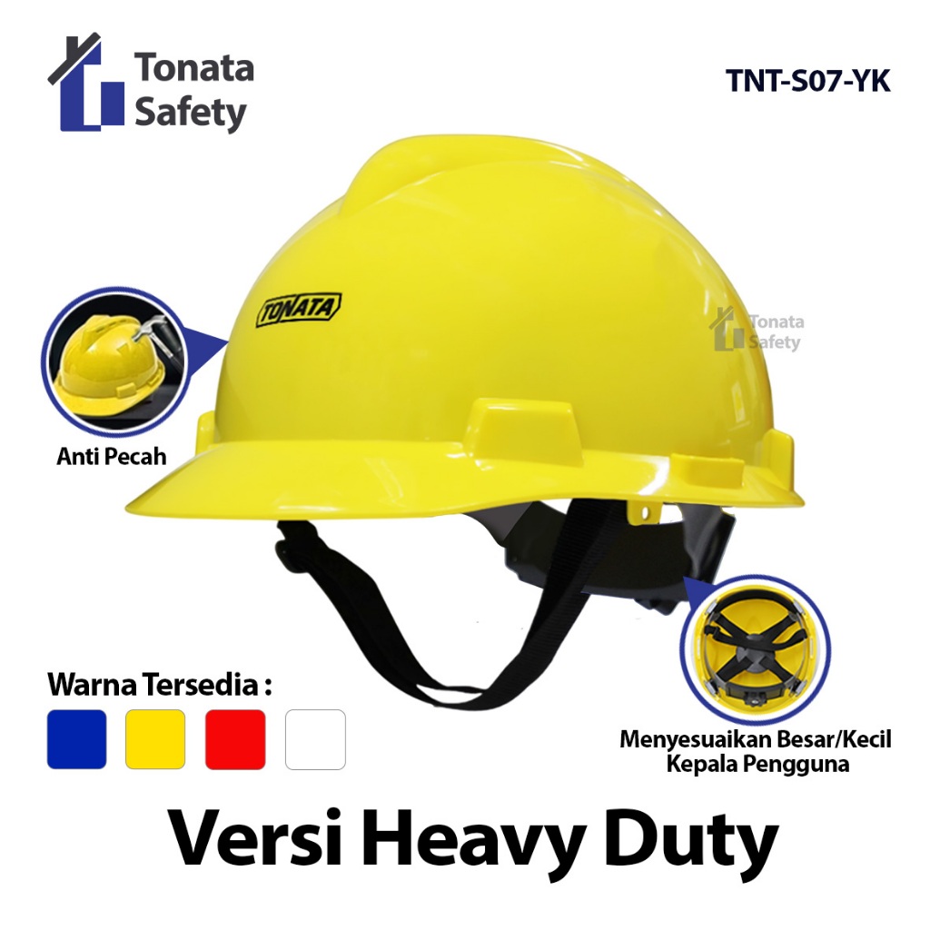 Jual Tonata Safety Helmet Heavy Duty Helm Proyek Inner Fast Track Klop ...
