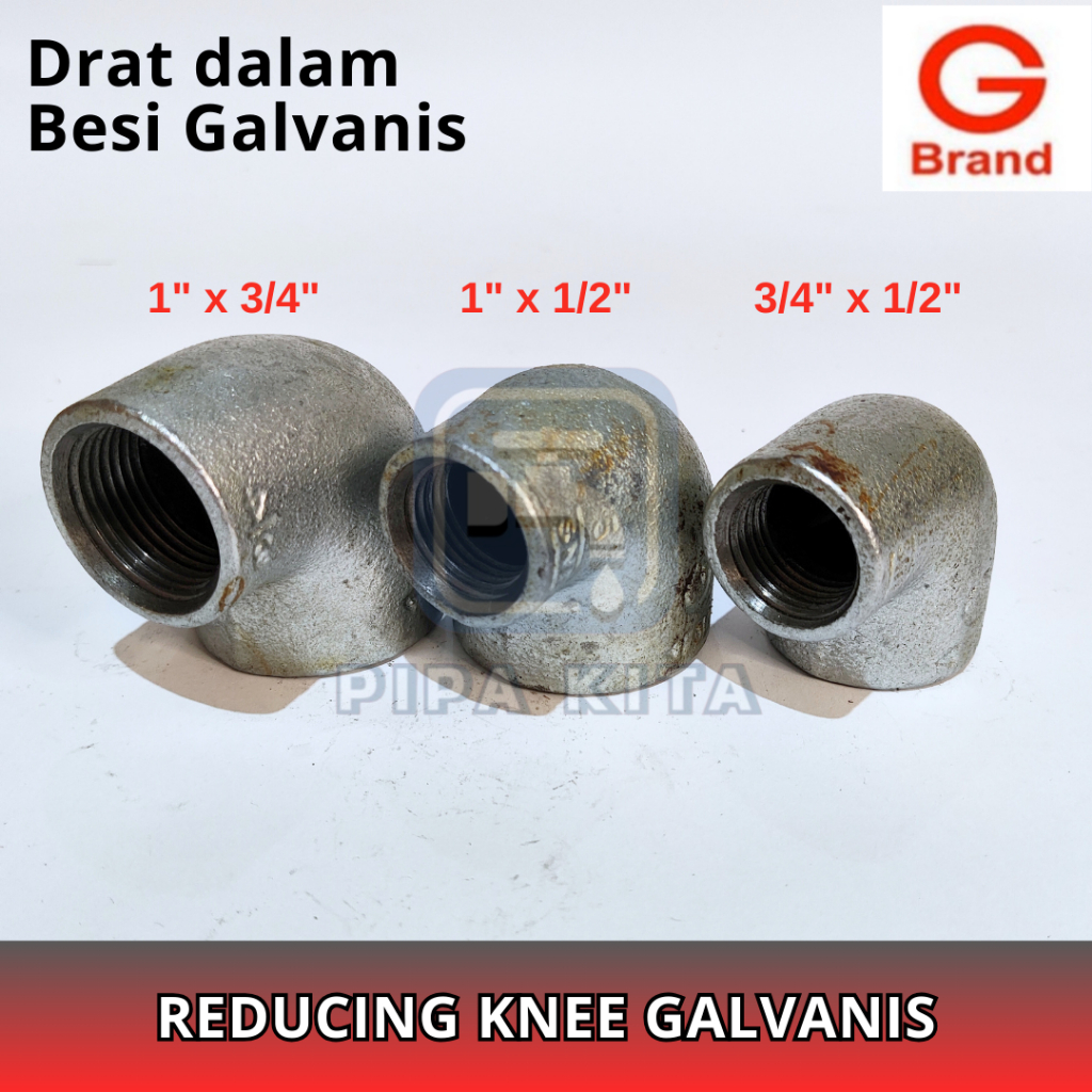 Jual G Brand Reducing Elbow Galvanis Galunggung Reducer Knee Verlop ...