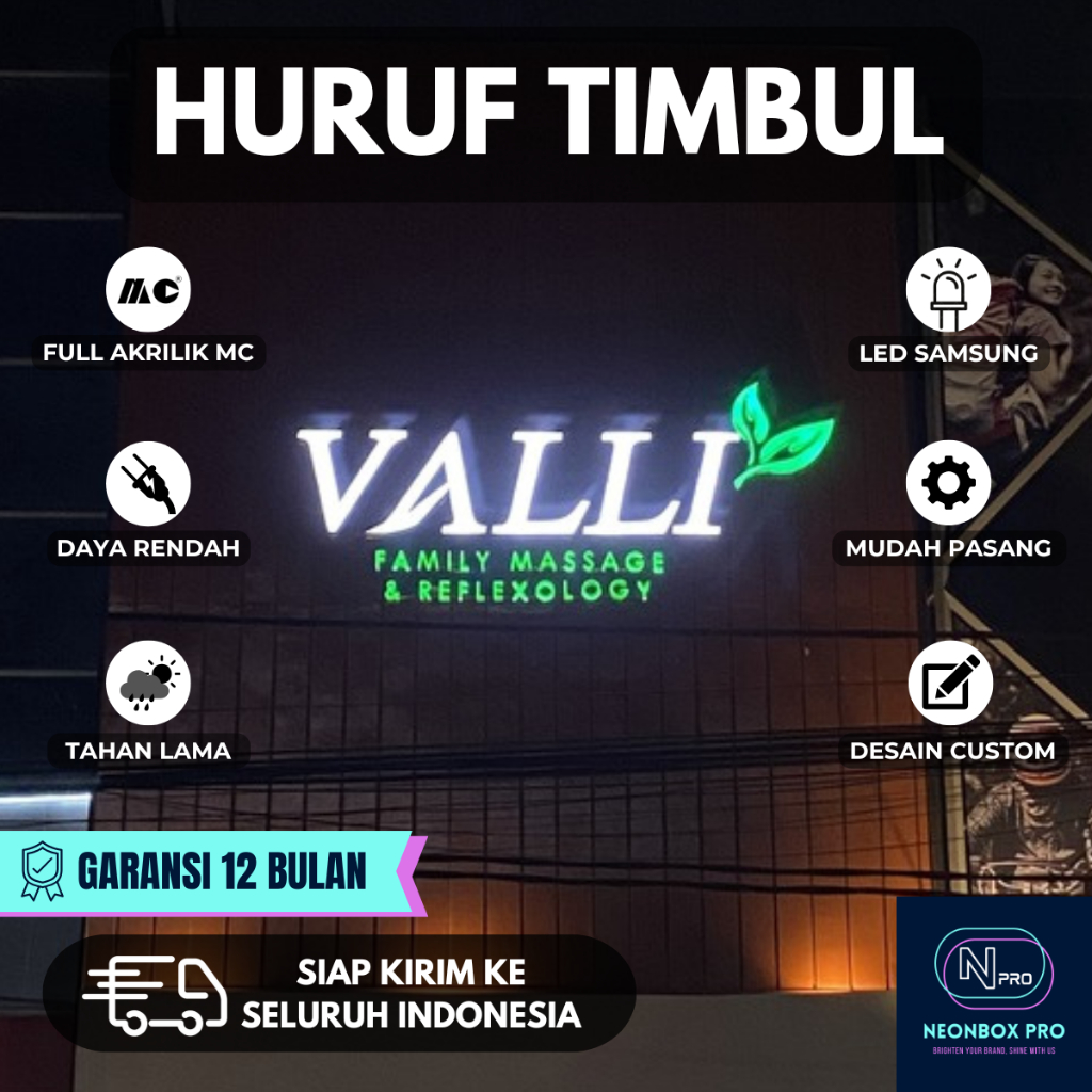 Jual HURUF TIMBUL LED CUSTOM PREMIUM Huruf Timbul Full Akrilik Marga ...