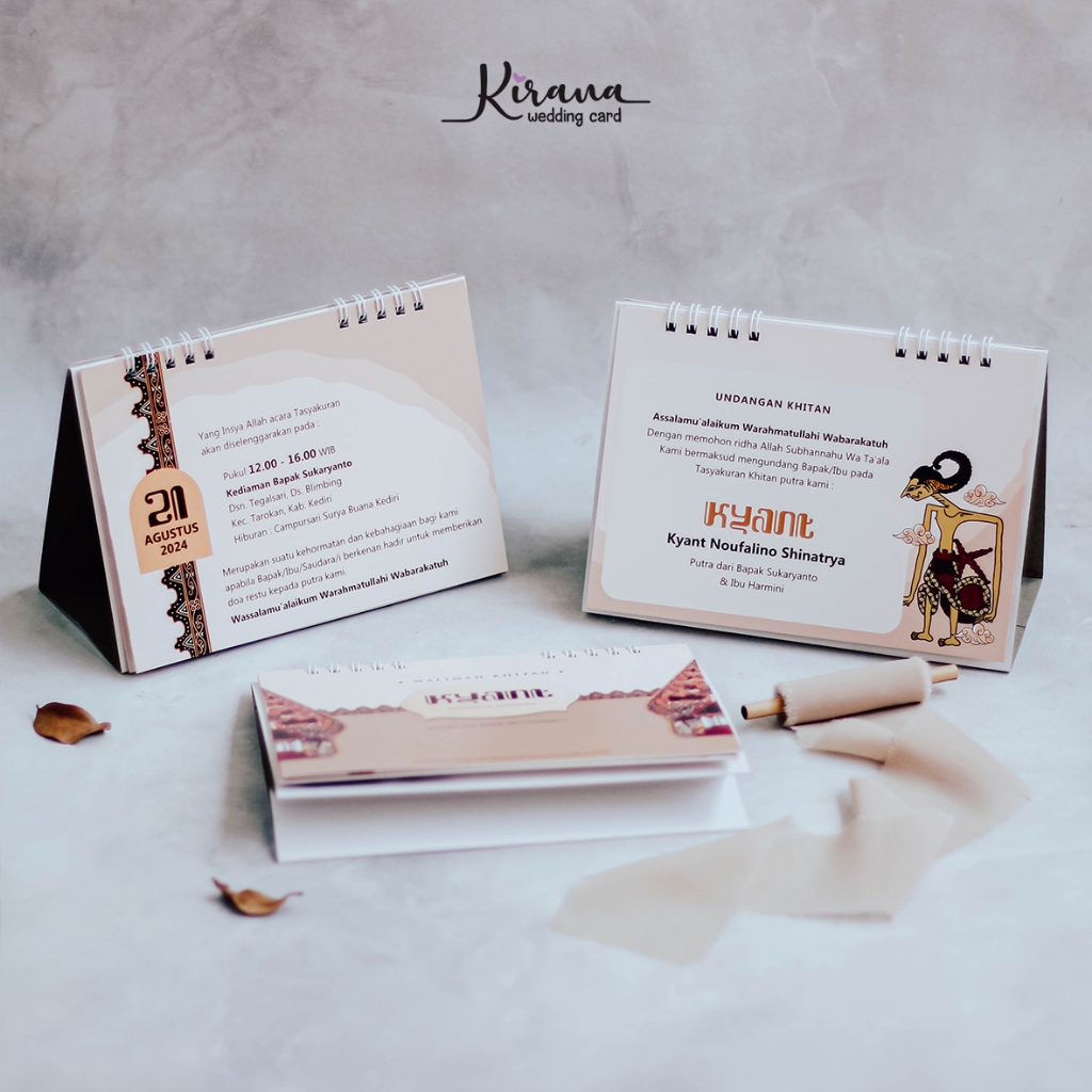 Jual Undangan Custom Kalende | Undangan Soft Cover | Undangan ...