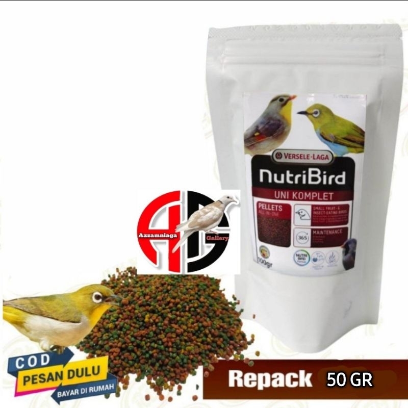 Jual NUTRIBIRD 50 GR KEMASAN BARU ORIGINAL VOER BURUNG PLECI | Shopee ...