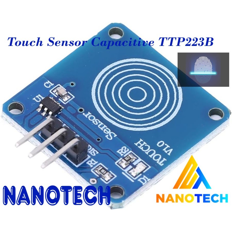 Jual Touch Sensor Capacitive TTP223B Digital Switch Arduino | Shopee Indonesia