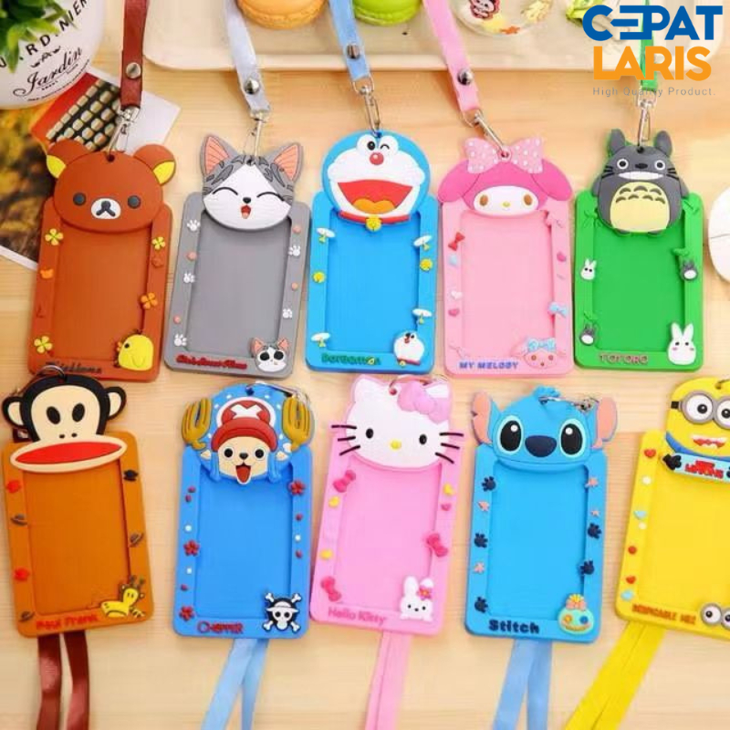 Jual CL Name Tag Karakter Name Tag Motif ID Card Holder Name Tag Lucu ...