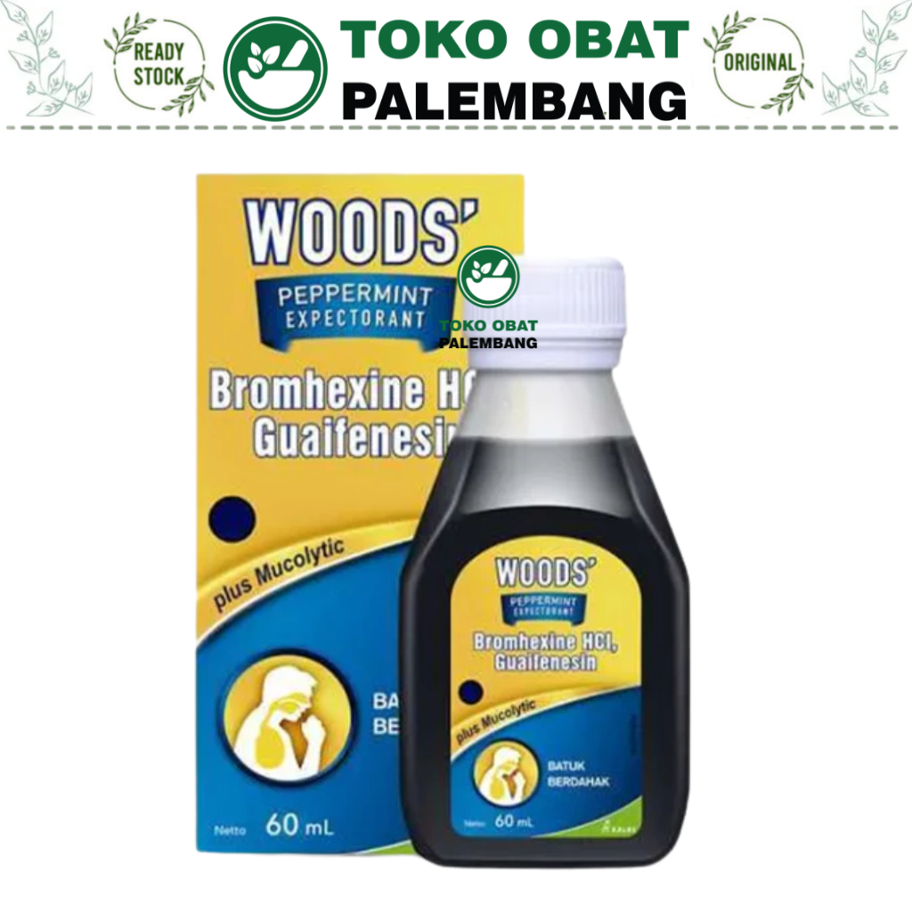 Jual WOODS PEPPERMINT EXPECTORANT 60ML BATUK BERDAHAK WOOD EXPECTORANT ...