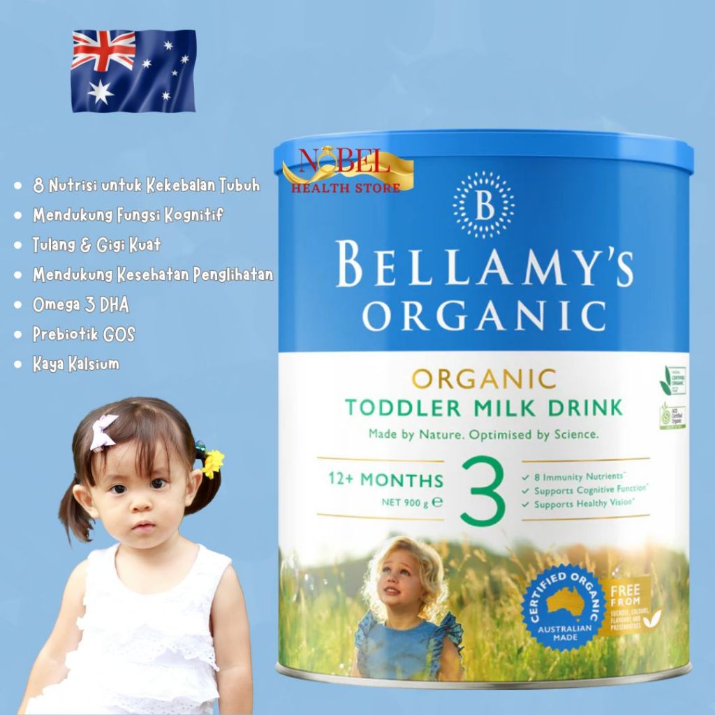 Jual BELLAMYS SUSU ANAK ORGANIK STEP 3 1 - 3 TAHUN SUSU FORMULA 900 ...