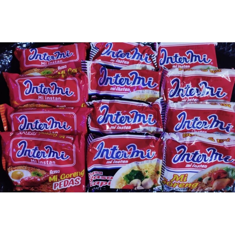 Jual INTER MI mix - MIE GORENG INSTAN + PEDAS + BASO SAPI (12 pics ...