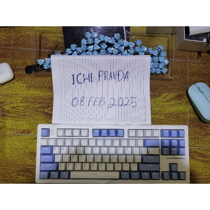 Jual Mechanical Keyboard Vortex Xera 87 Warna Lilac Outemu Salt White ...