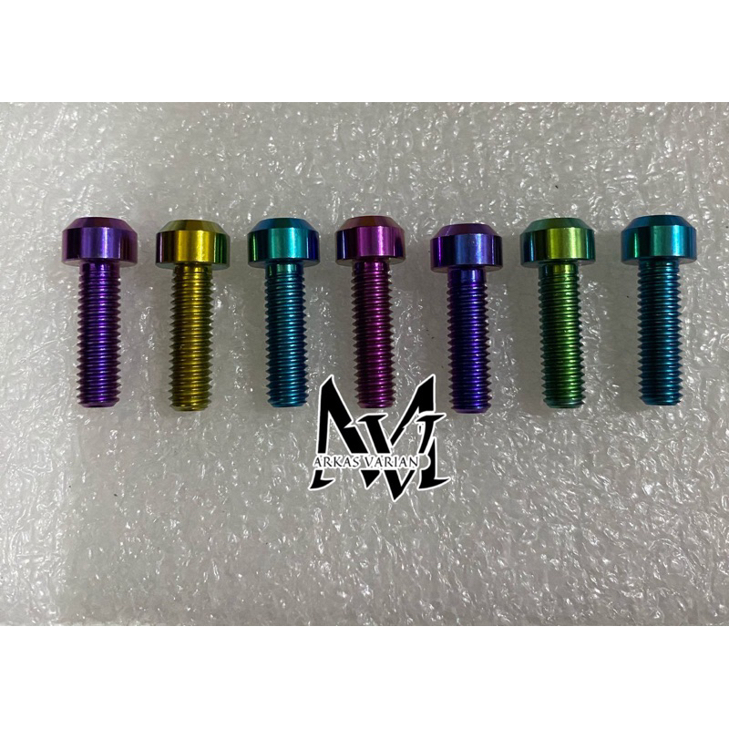 Jual [VIETNAM]BAUT TITANIUM SMALLHEAD M6 x 15 x20 x25 x30 x35 x40 x60 ...