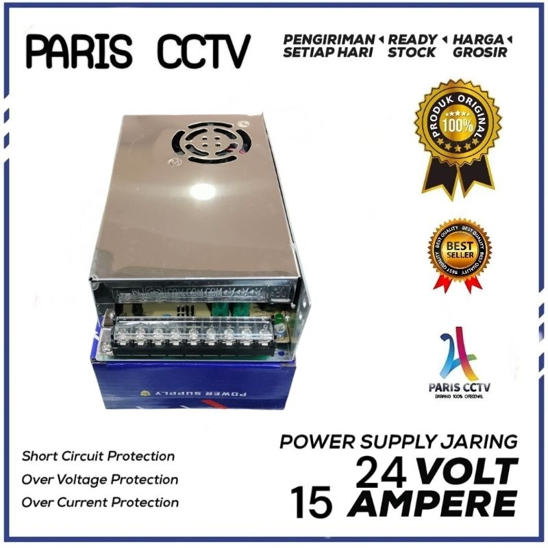 Jual Switching Power Supply PSU 24V 15A High Quality, 24 Volt 15 Ampere Cooling Fan | Shopee ...