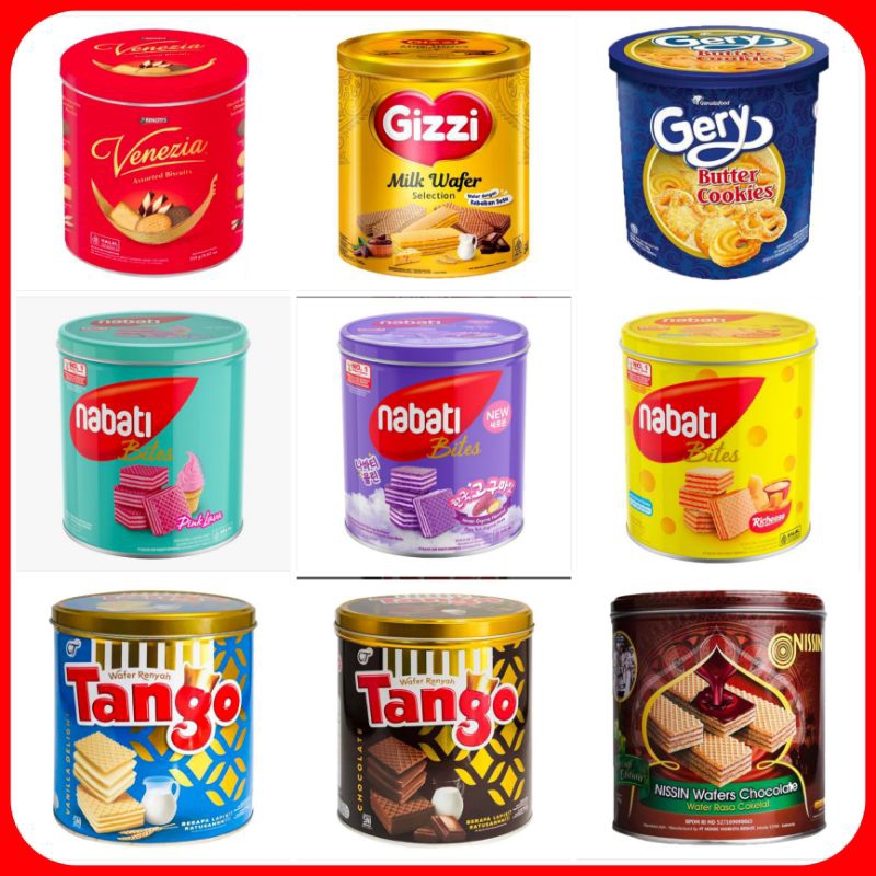 Jual Wafer Tango Nabati gizzi nissin 240gr, gery butter 300gr | Shopee ...