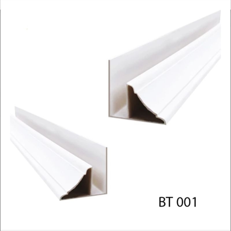 Jual Lis Profil Polos Plafon PVC | Panjang 4 meter | Shopee Indonesia