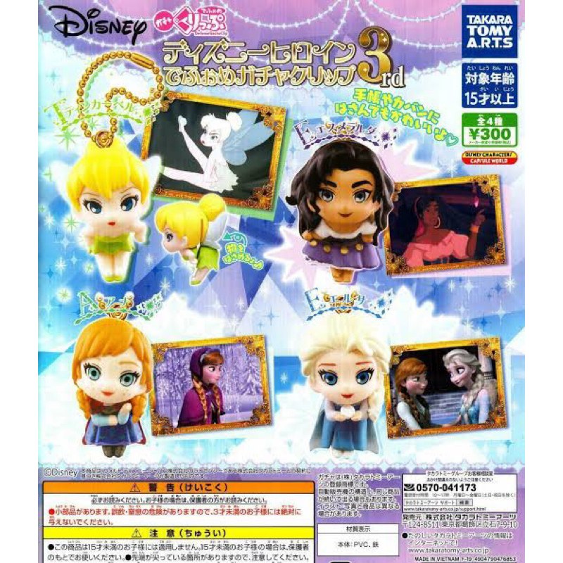 Jual Keychain Disney Gashapon Deformed Figure Capsule Toys Tinkerbell ...