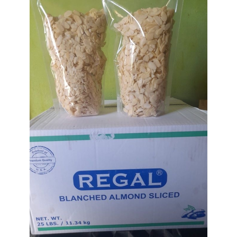 Jual almond slide mentah 1/2kg | Shopee Indonesia