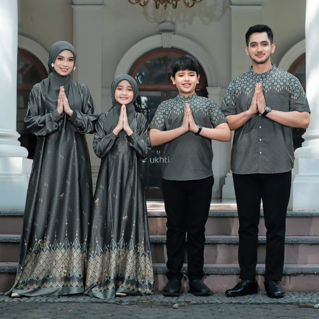 Jual UKHTI MUNIRA - Jennaira Green Baju Gamis Abaya Koko Sarimbit ...