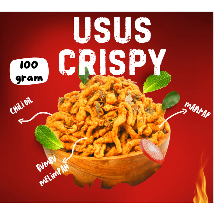 Jual 100 GR KRIPIK USUS CRISPY PEDAS GURIH DAUN JERUK HALAL CRISPY USUS AYAM | Shopee Indonesia