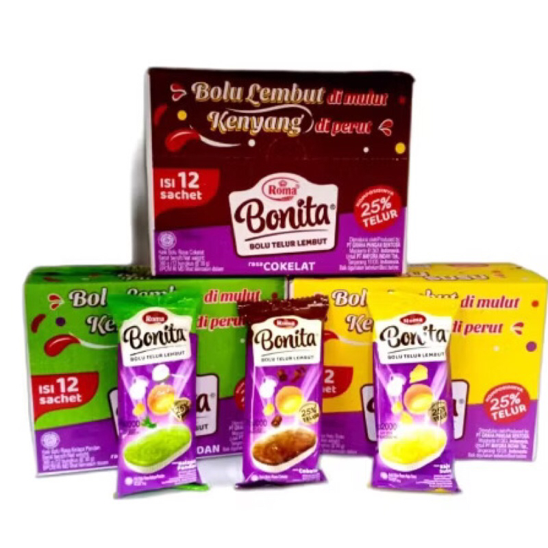 Jual ROMA BONITA BOLU ALL VARIAN BOX ISI 12 PCS | Shopee Indonesia