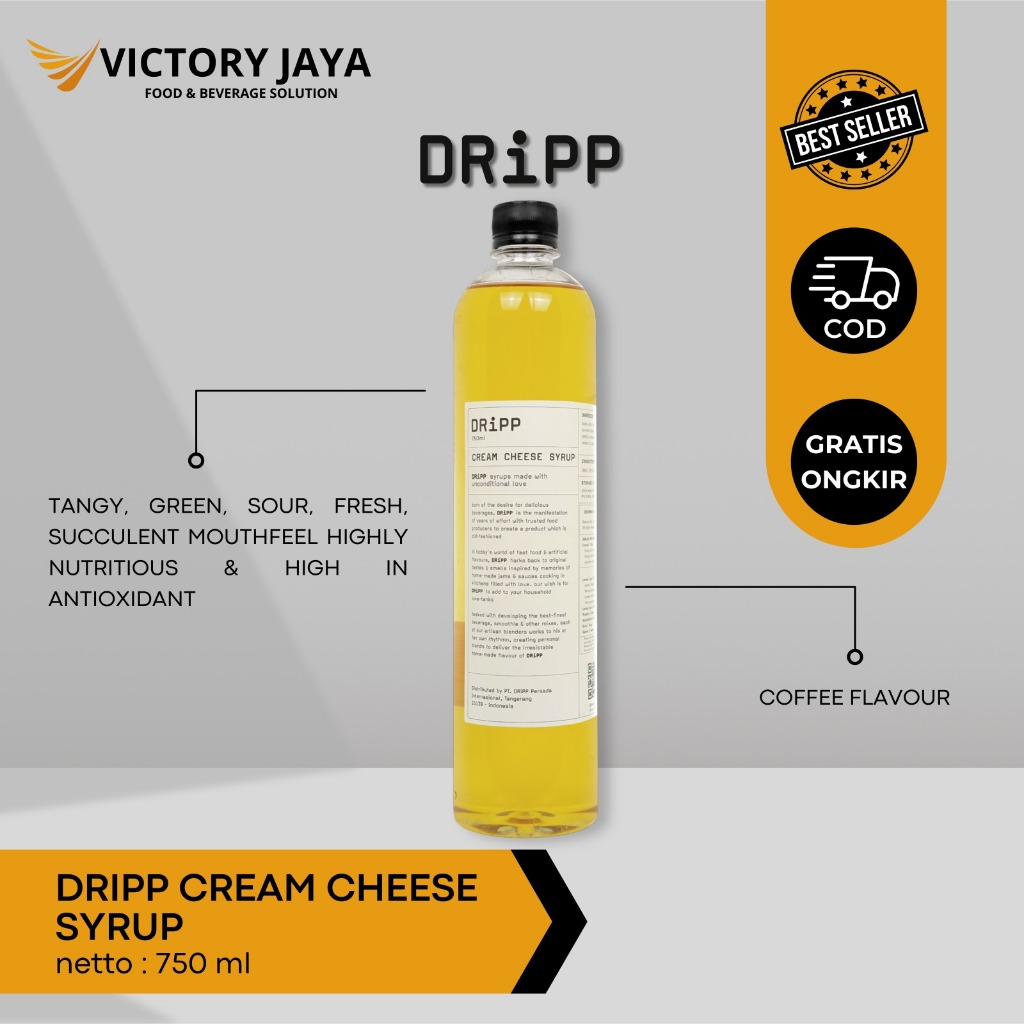 Jual Dripp syrup perasa minuman sirup cream cheese 760ml | Shopee Indonesia