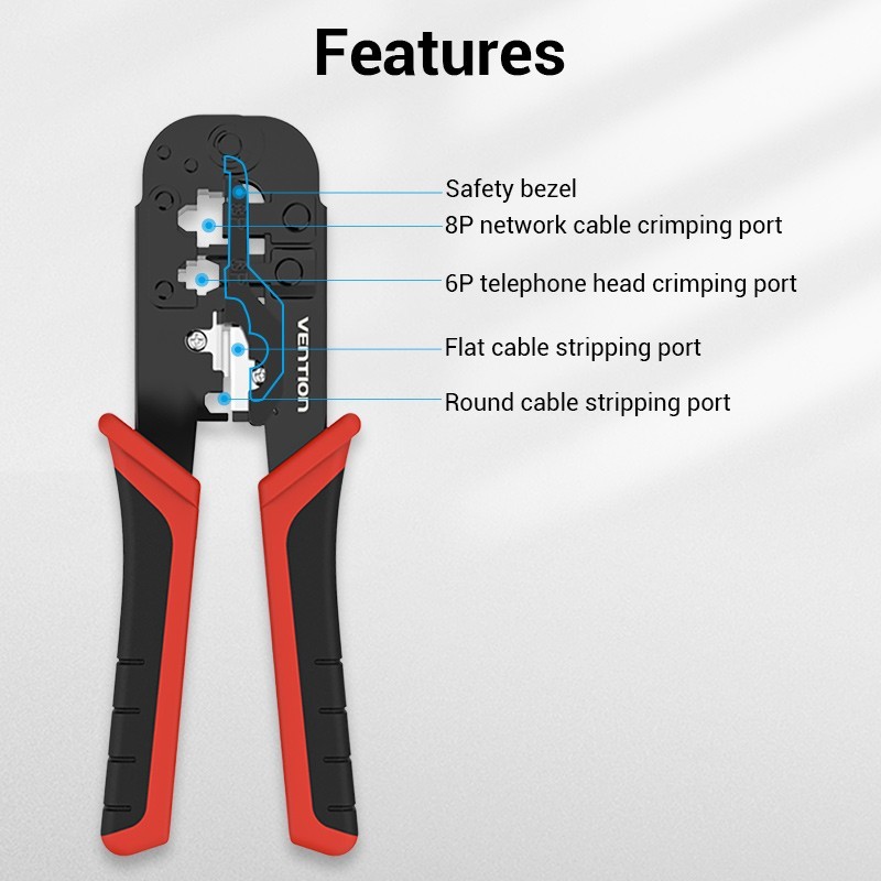 Jual Vention Multi Function Tank Crimping Tool 4P/6P/8P RJ45 - KED ...