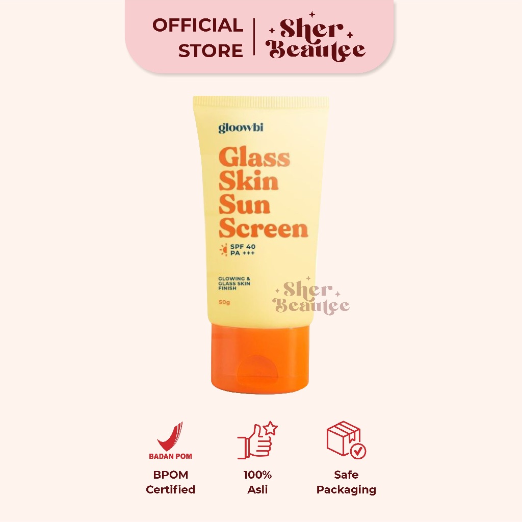 Jual Gloowbi Glass Skin Sunscreen SPF40 PA+++ 50ml | Shopee Indonesia