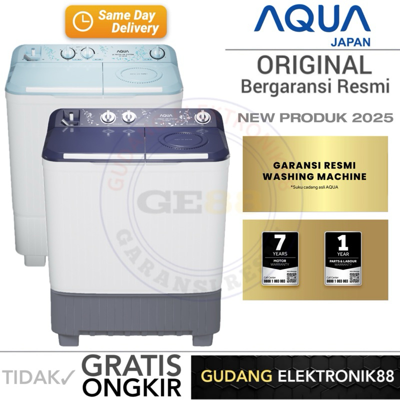Jual Mesin Cuci 2 TABUNG AQUA 9KG QW-9031HT VARIAN UKURAN QW-7031HT ...