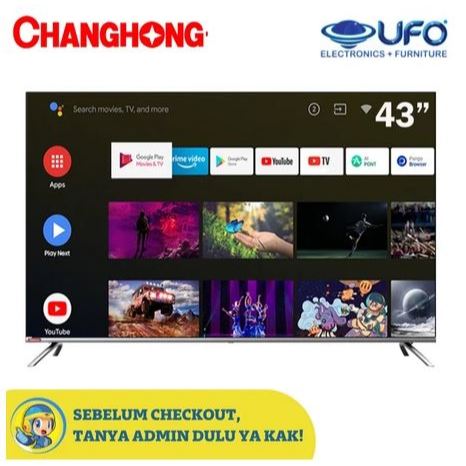 Jual CHANGHONG 43H7 LED TV SMART ANDROID TV 43 INCH | Shopee Indonesia