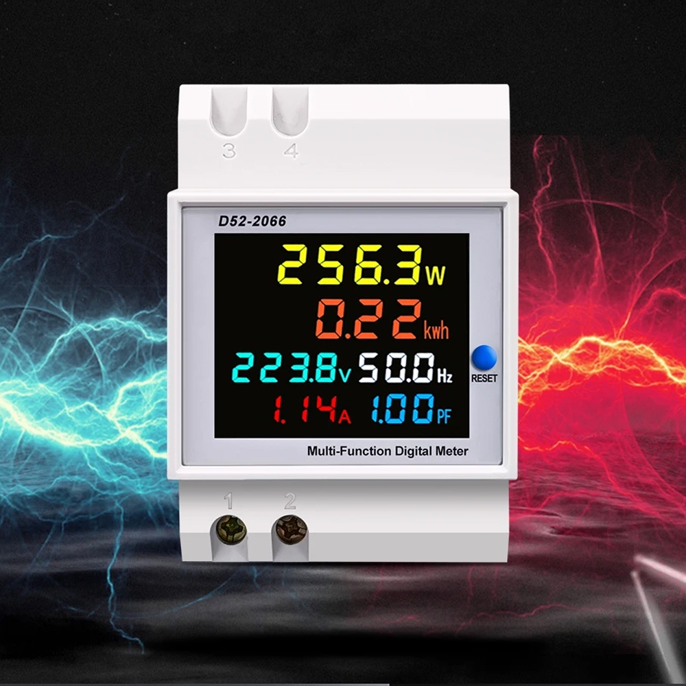 Jual Meteran Listrik Digital Display Din Rail Single Phase 300V ...