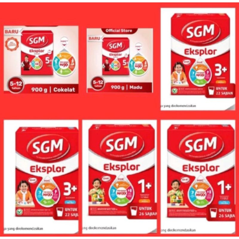 Jual Live SGM eksplor 1+, 3+ vanila dan madu 5+ madu dan coklat 900g | Shopee Indonesia