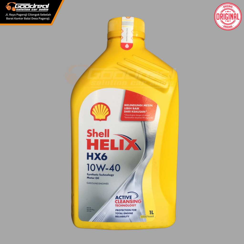 Jual Oli Shell Helix HX-6 Ukuran 1 Liter 10W - 40 Kuning | Shopee Indonesia