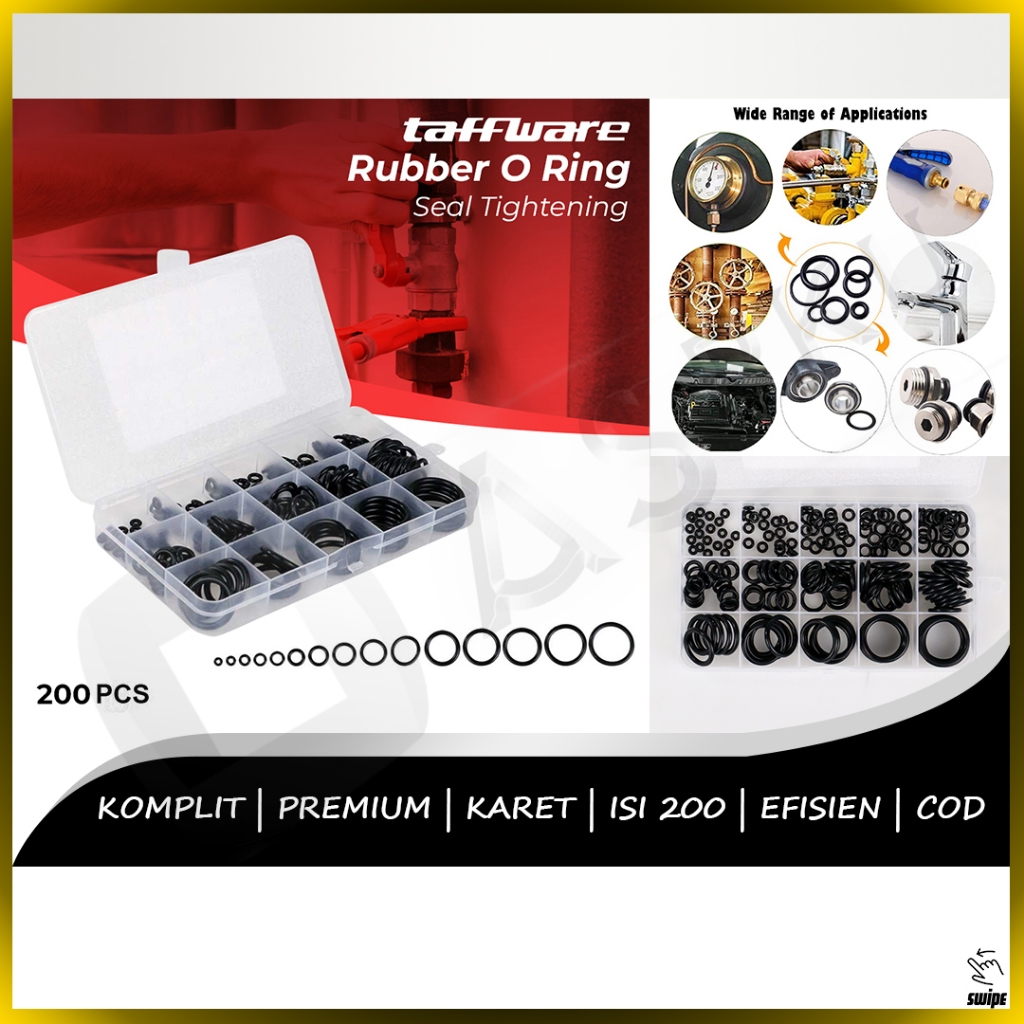 Jual Paket Karet Rubber O-Ring Seal Kran Selang Semprotan Pipa Air ...