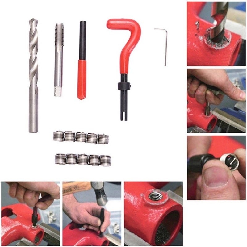 Jual Recoil Set Baut Otomotif Thread Repair Helicoil M10 M12 M14 ...