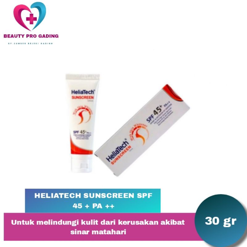 Jual Heliatech Sunscreen Spf 45+ PA++| 30 gr - Melindungi kulit ...