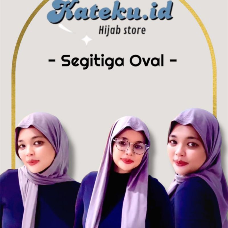 Jual segitiga oval #jilbab segitiga 100%kaos rayon (bukan jersy ...