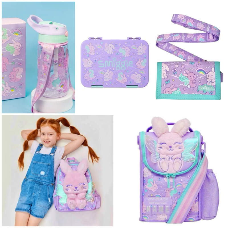 Jual NEW RANSEL TK A/ TK B SMIGGLE RABBIT PURPLE GRADE BAHAN TEBAL ...
