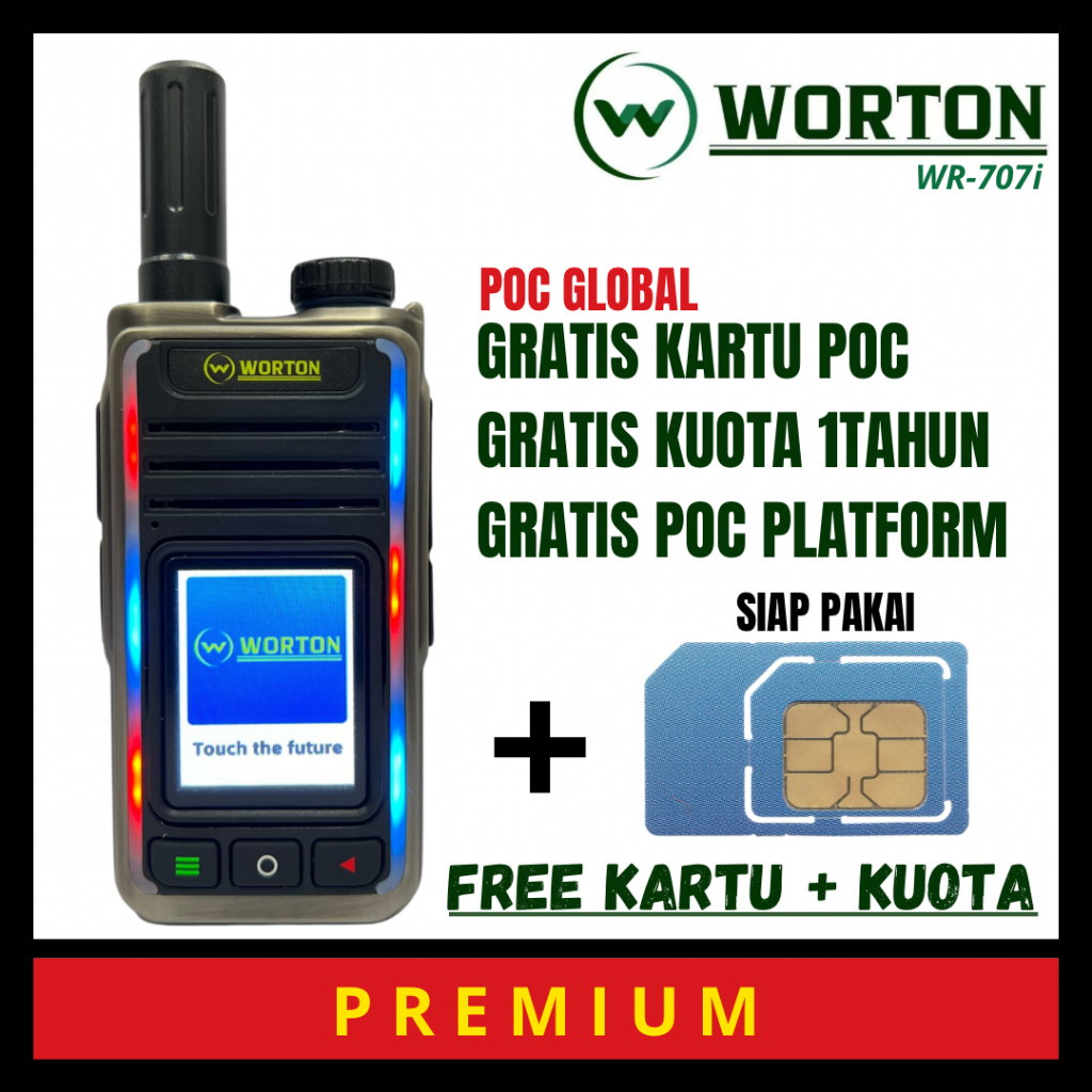 Jual HT WORTON POC WR-707i HT SIM CARD | Shopee Indonesia