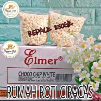 Jual CHOCO CHIPS ELMER REPACK 250GR WHITE COKELAT PUTIH CHOCOCHIPS ...