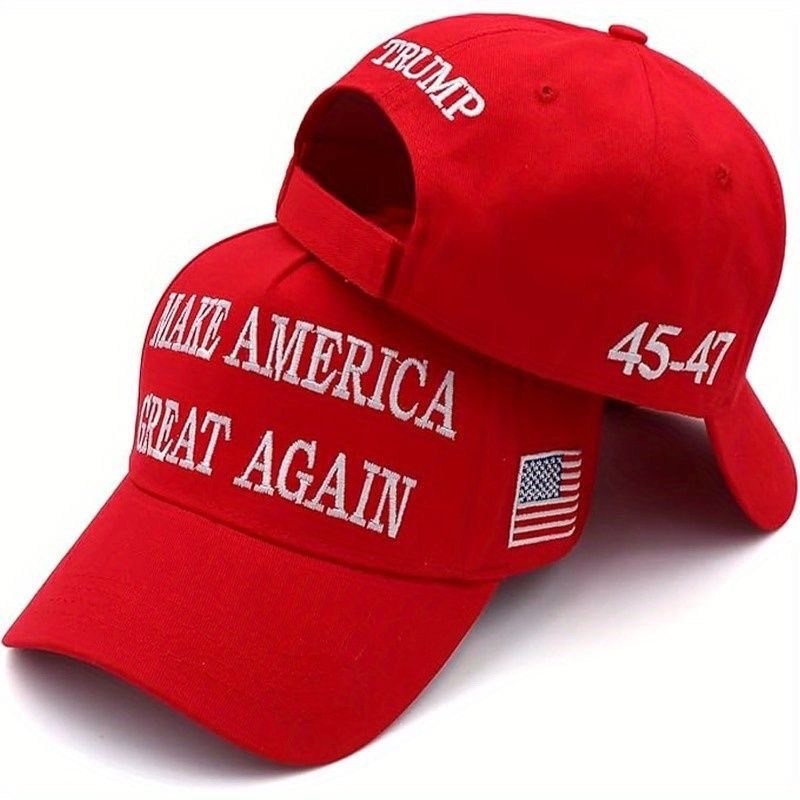 Jual TRUMP Topi Trump Make America Great Again Red / Black All Size ...