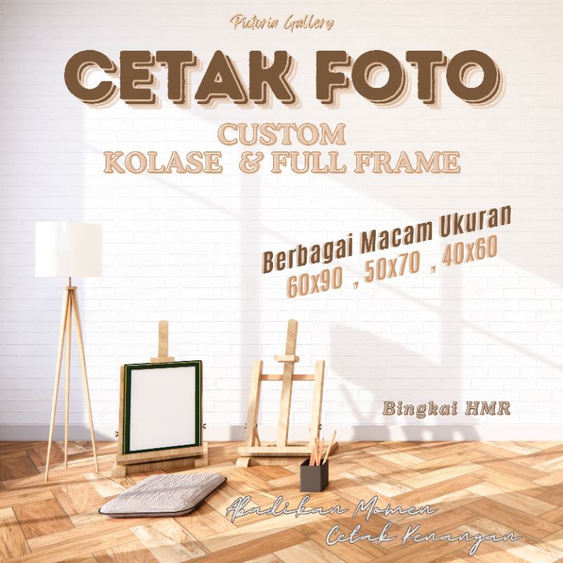 Jual Cetak Foto Custom Kolase & Full Frame 24R 60x90 CM 20R 50x70 CM ...