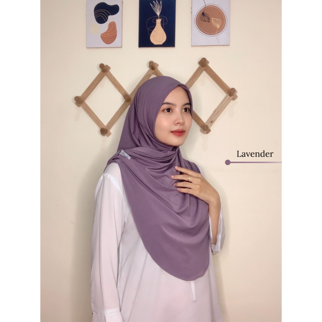 Jual Hijab Instan Bergo Nonpad Jersey Malay Size XL Menutup Dada | Shopee Indonesia