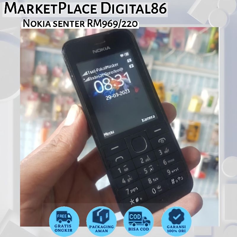 Jual Hp NOKIA Senter RM 969/220 second bekas pakai | Shopee Indonesia