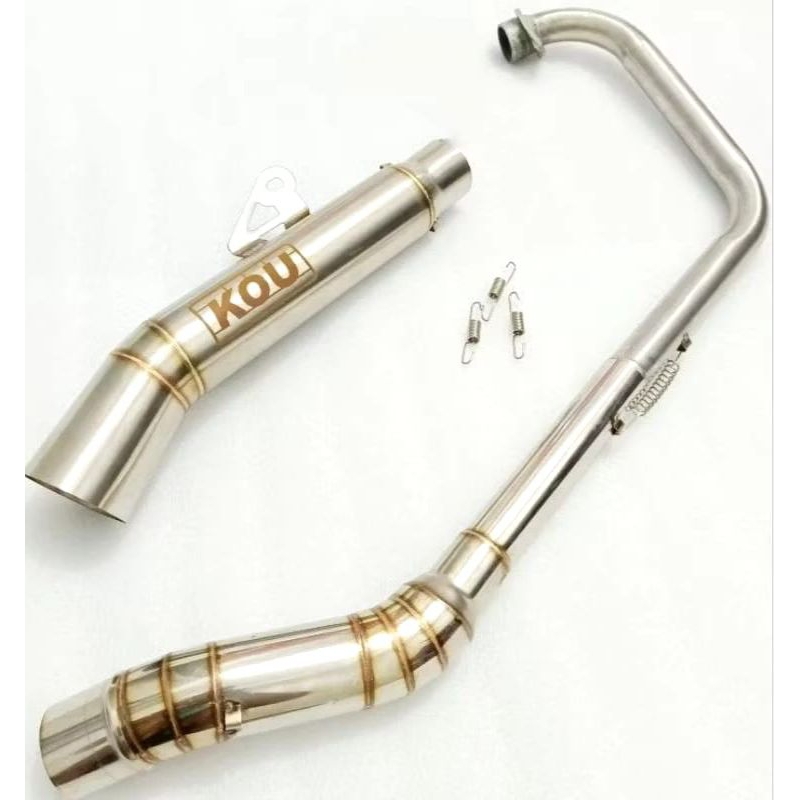 Jual open pipe big ellbow stainles canister exhaust Muffler of,snper135 ...