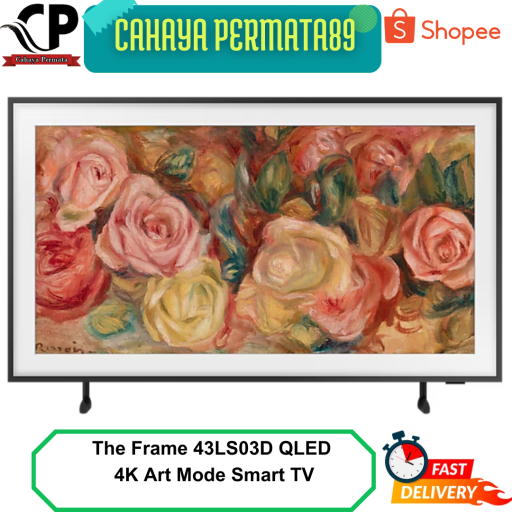 Jual SAMSUNG 43LS03D THE FRAME QLED SMART TV 4K 43 INCH QA43LS03DAK ART ...