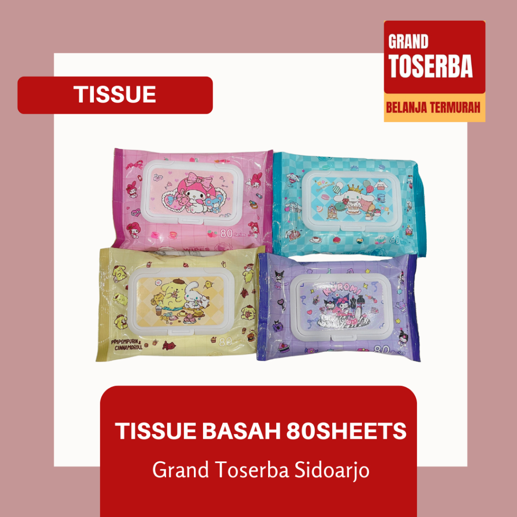 Jual WIPES TISSUE BASAH TRAVEL ISI 80 LEMBAR / TISSU BASAH PRAKTIS ...