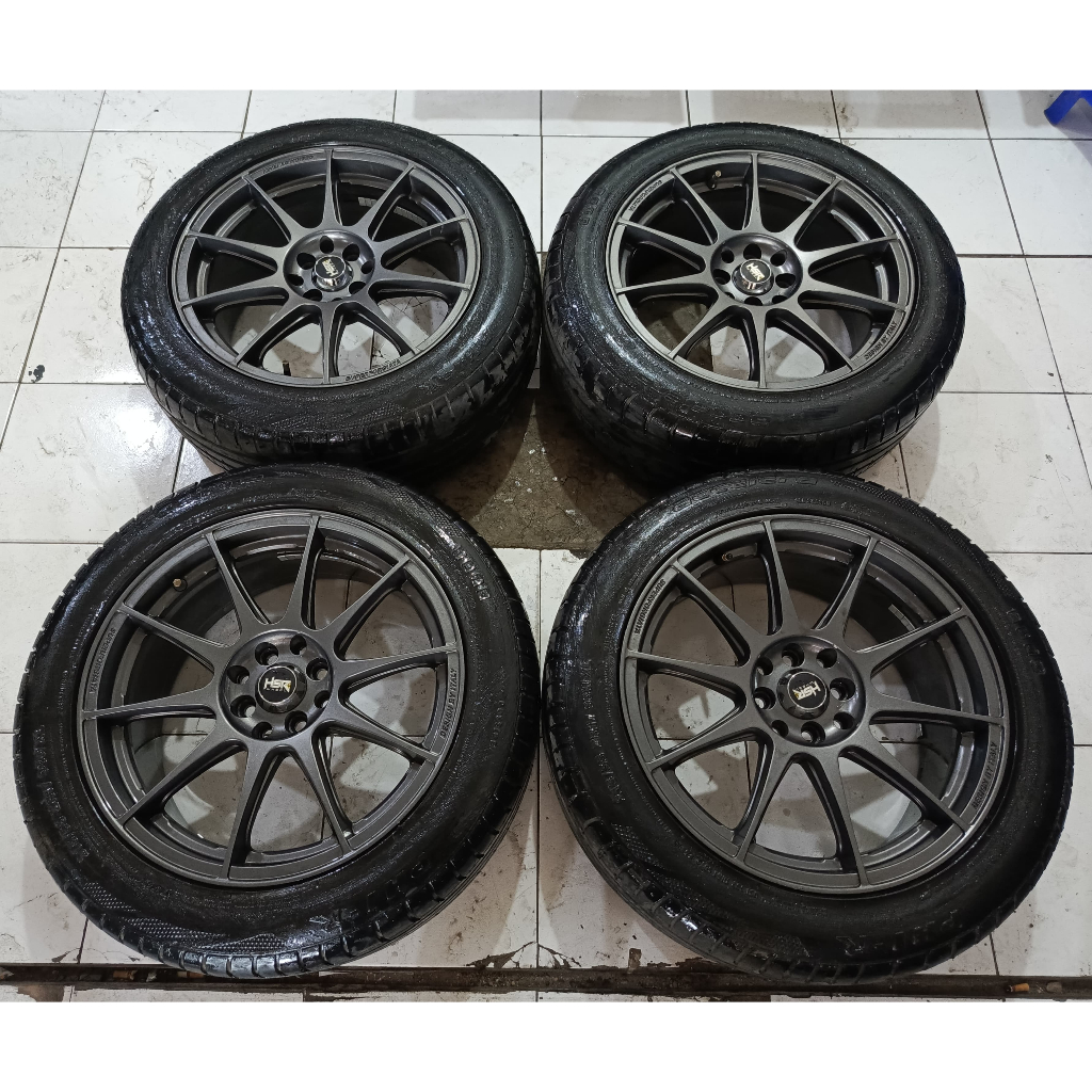 Jual Velg Second HSR SHINJUKU R17 Lubang 4x100 / 114 + Ban 215 55 r17 ...